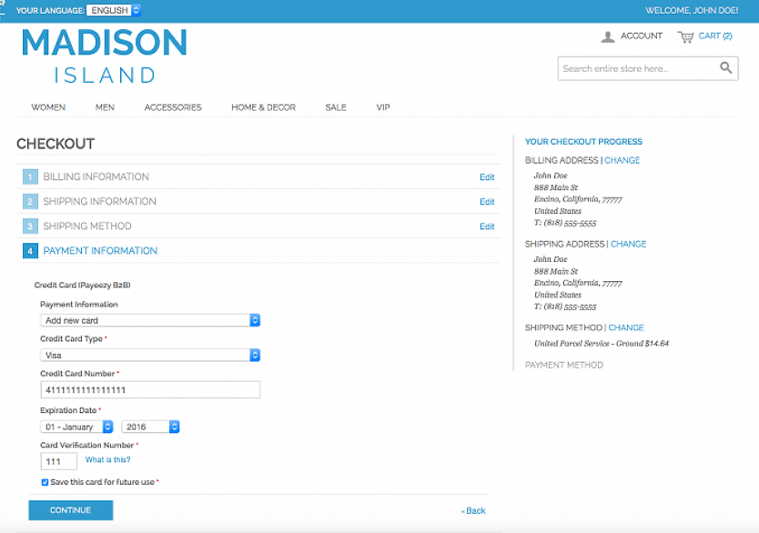 Hosted Checkout - Instamerchant